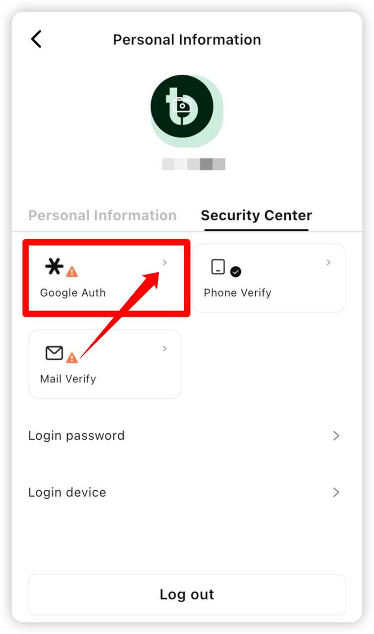 Bind Google Authenticator – Announcement Center